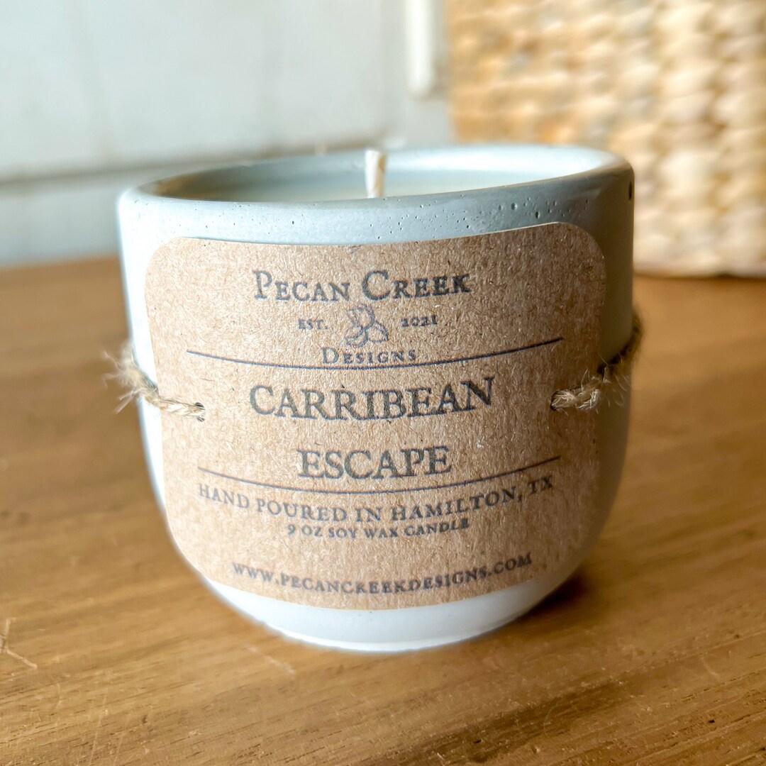 Small Concrete Jar Candle | Concrete Candle | Reusable Jar | Soy Candle ...