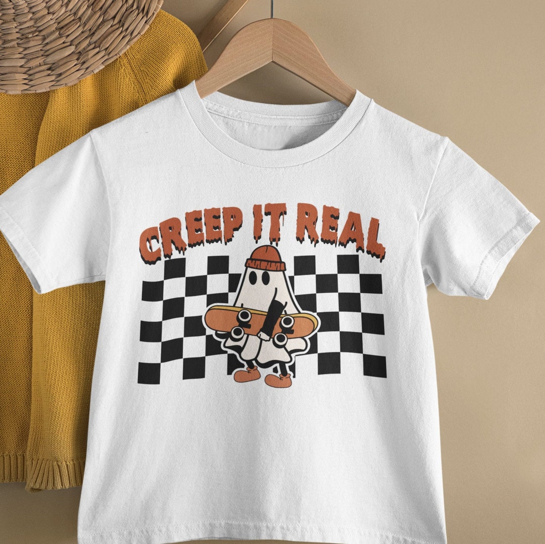 Creep It Real Halloween Fall Kids Tshirt - Etsy