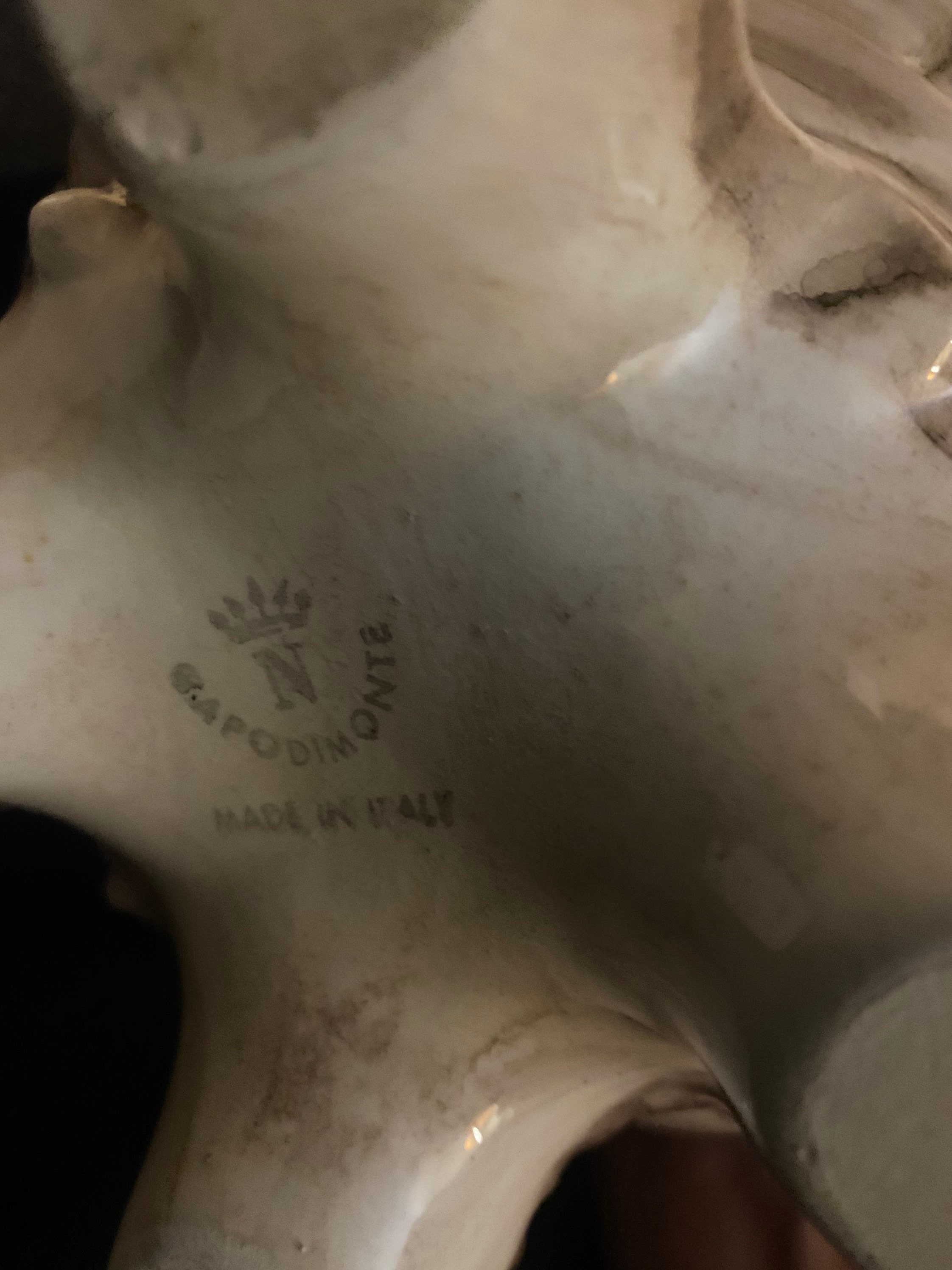 Rare Italian Handmade Signed Capodimonte Pair - Great Condition - Etsy