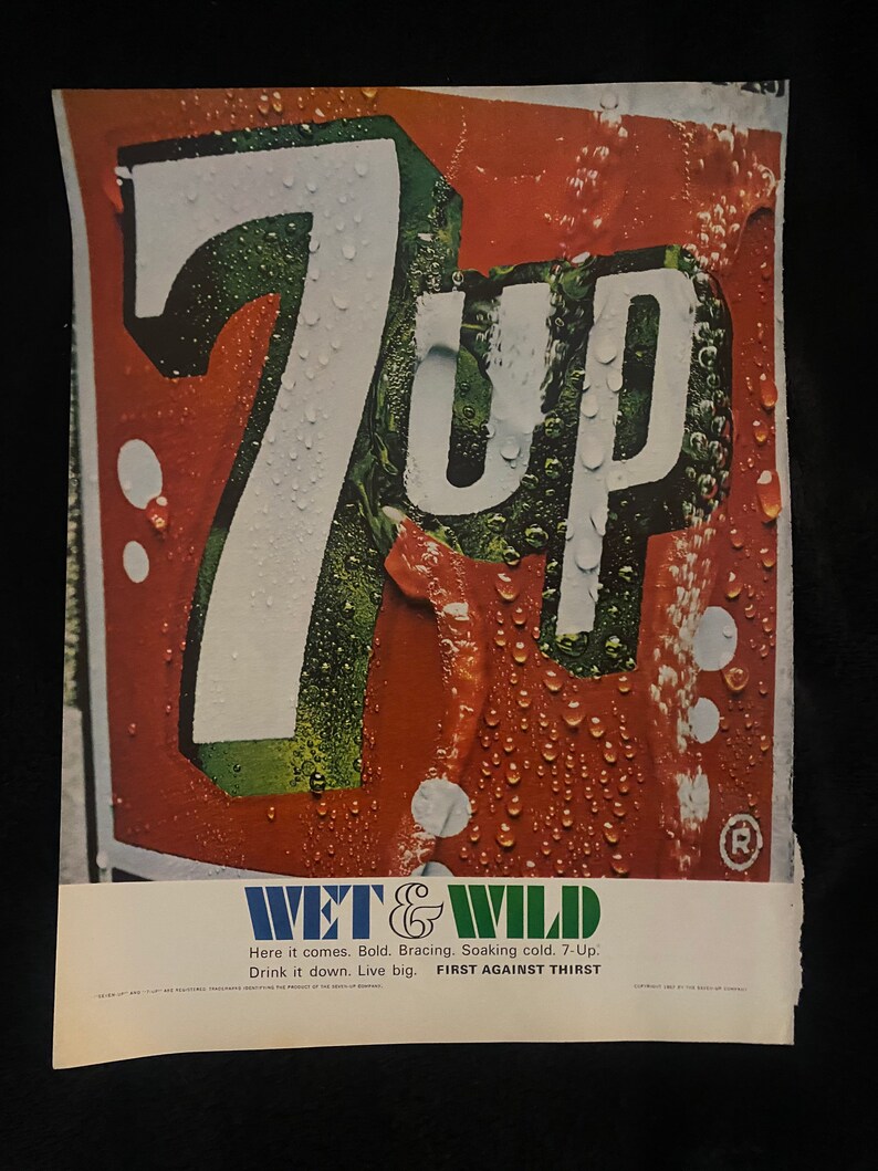 Vintage 7up Magazine Ads - Lot of (7) - Etsy