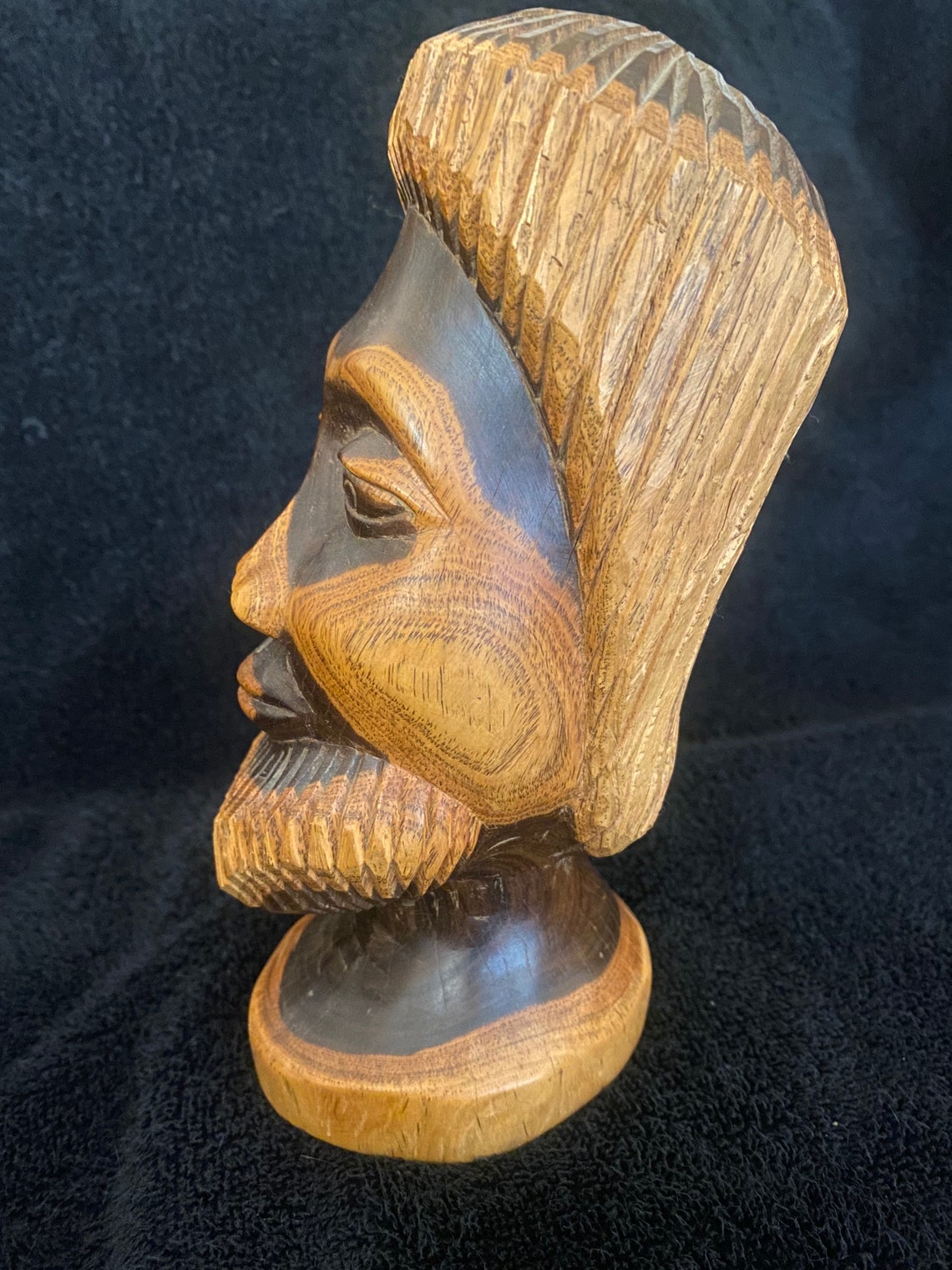 Vintage Handcarved Wooden Statue - Etsy