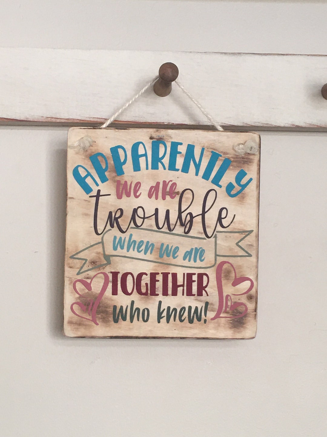 Hand Painted Friendship Wood Sign, Reclaimed Wood Decor - Etsy