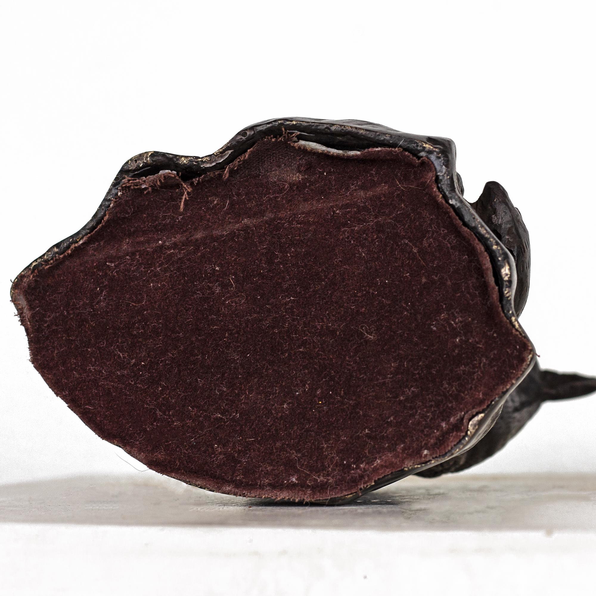 ANTIQUE Moody 1920s Bronze Lamb Sheep Sculpture Figurine With Velvet ...