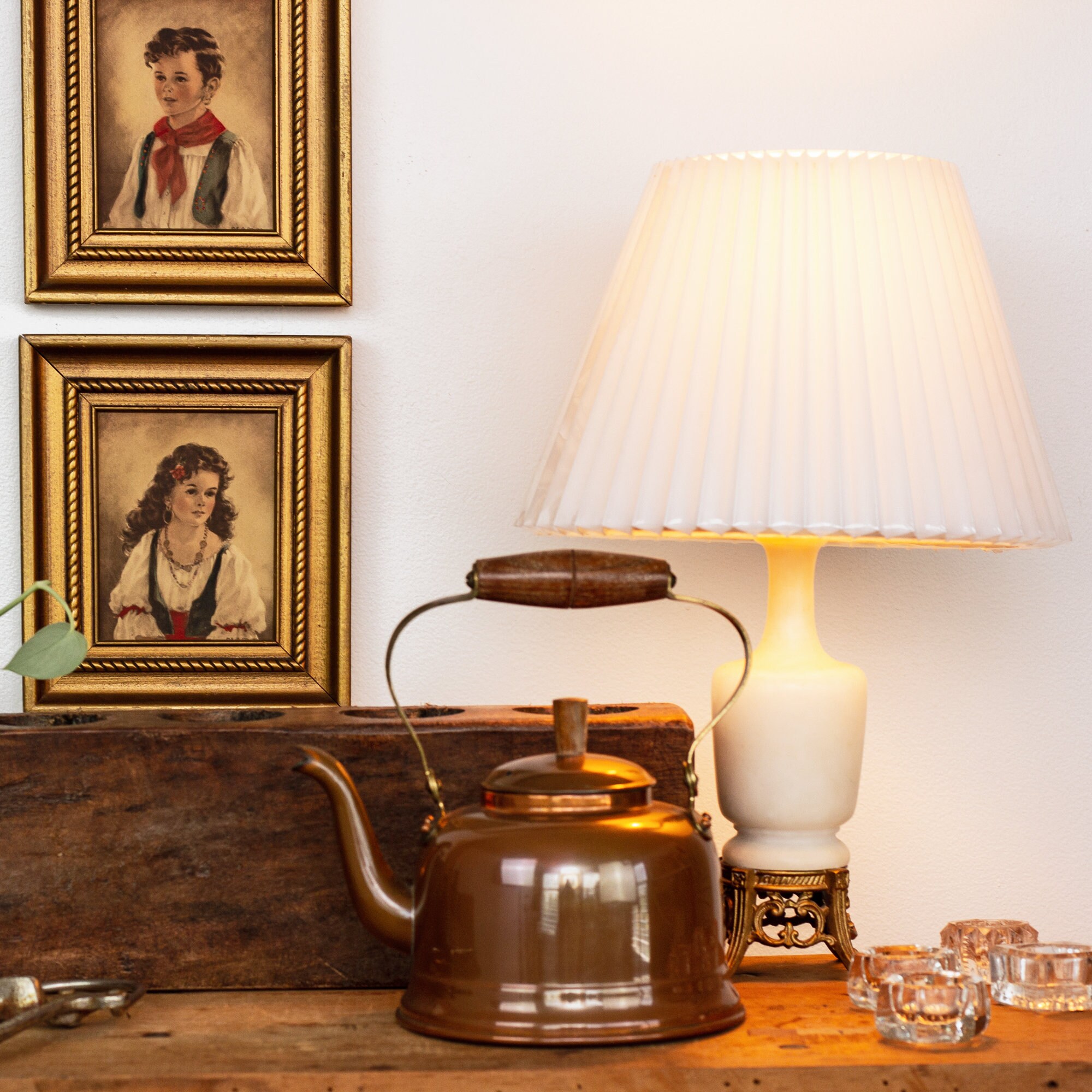 ANTIQUE Set of 4 Vintage Collection of PAIR of Portraits - Etsy