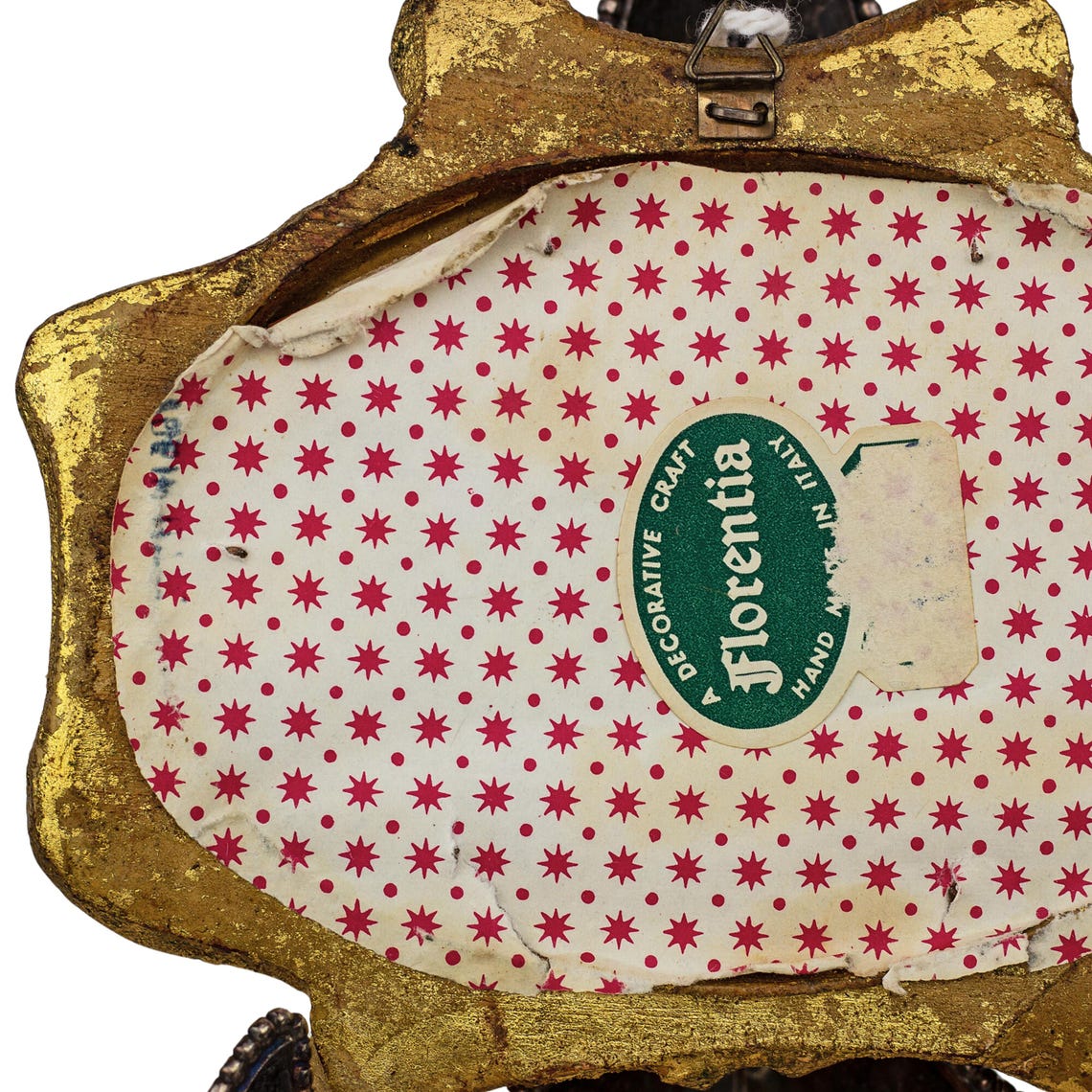 ANTIQUE 1920s Gold Handcarved ITALIAN Giltwood Florentia Framed Mirror ...