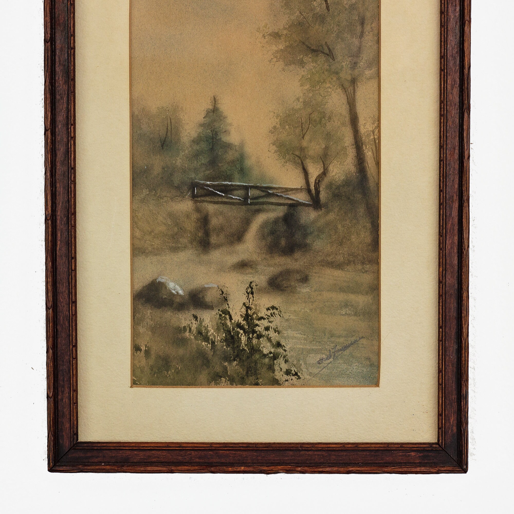 ANTIQUE 11x7 Early 1900s Ernst Zimmerman Fine Art ORIGINAL - Etsy