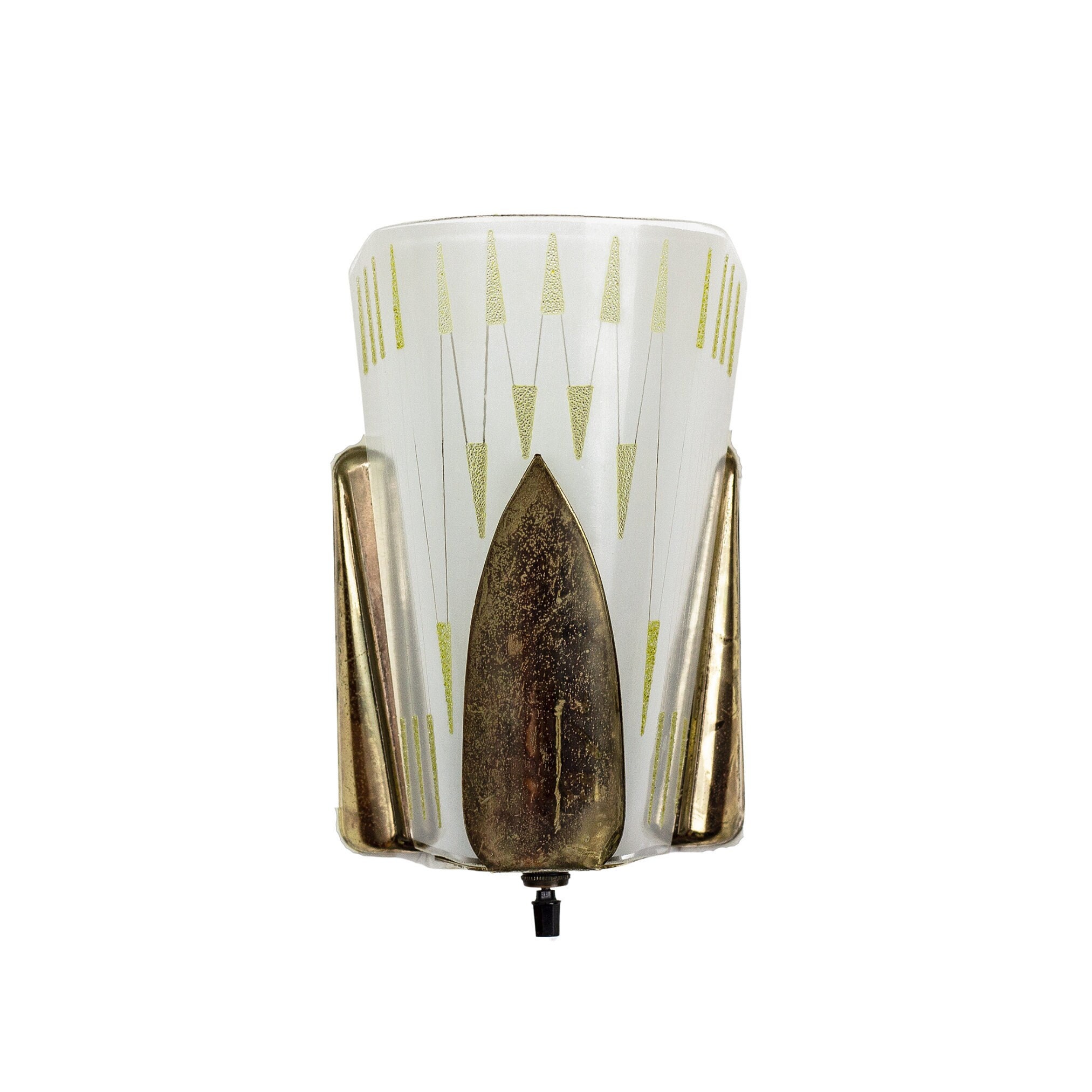 RARE Mid Century Modern Curved Slipper Glass Wall Sconces - Etsy