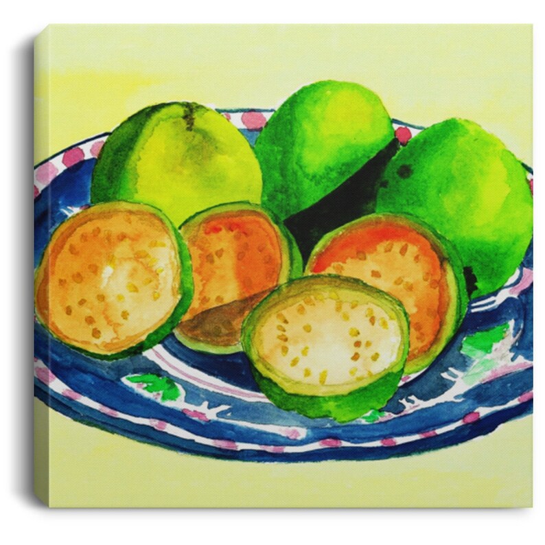 Guavas Art Print, Guavas Watercolor Art, Guavas Fruit Wall Art, Fruit ...