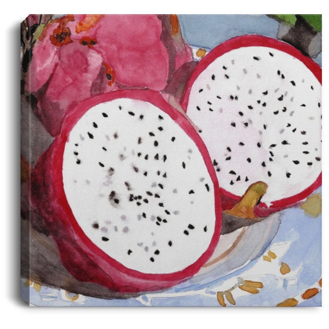 Pitahaya Art Print, Pitahaya Watercolor Art, Pitahaya Fruit Wall Art ...