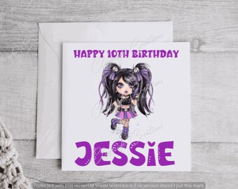 Rock Chick Birthday Card for Girlfriend Daughter Best Friend - Etsy UK