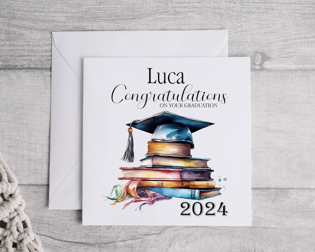 Personalised Graduation 2024 Card for School Leavers and Students - Etsy