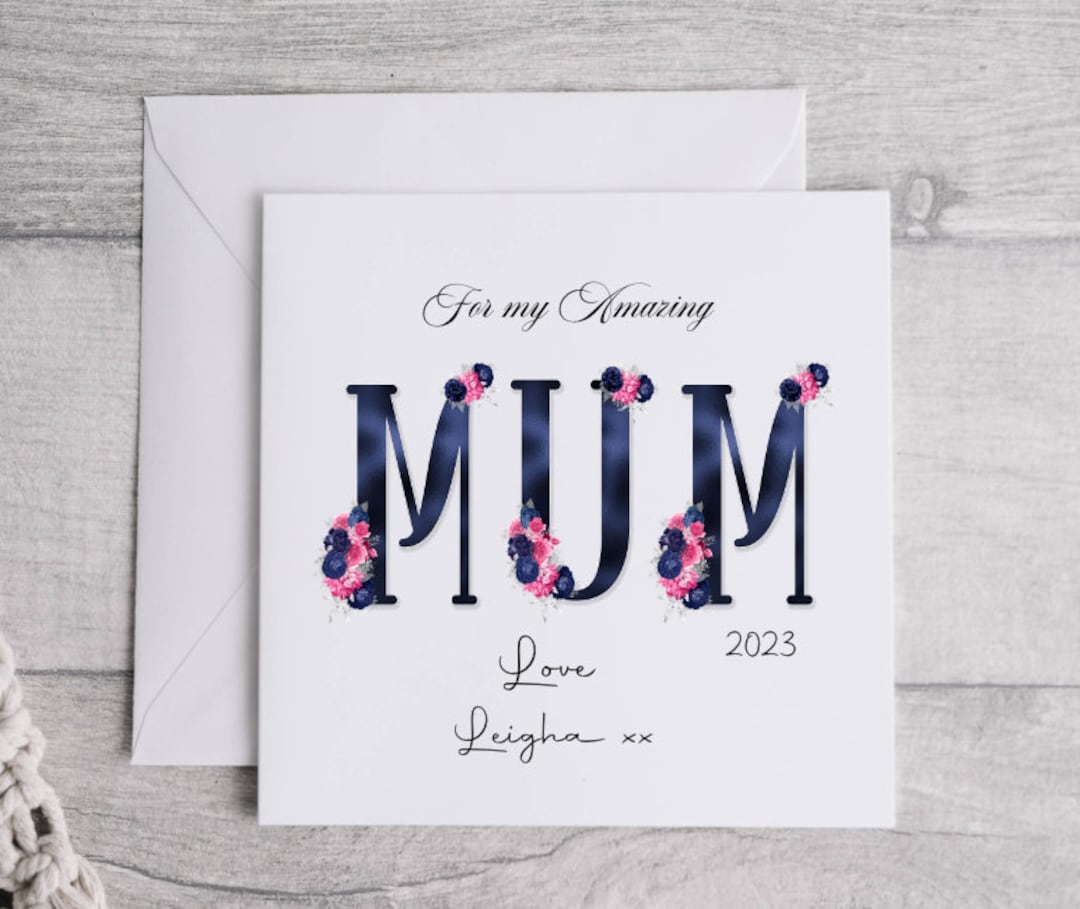 Happy Mother's Day Card Mommy Mom Mum Mummy Etc... - Etsy