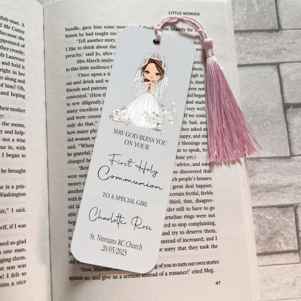 Communion Bookmark - Etsy UK