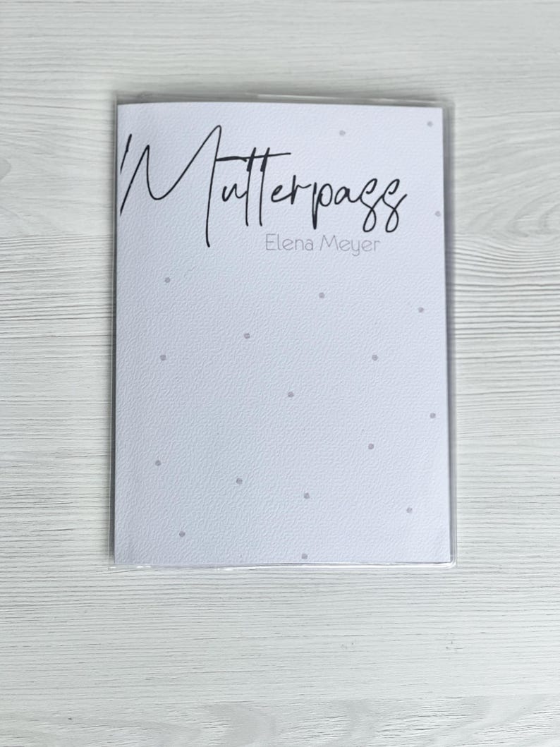 RUNA Maternity Record Book Cover, Transparent With Insert, Sustainable ...