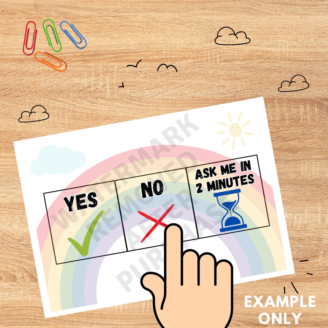 Simple Print at Home Communication Board - Autism and SEN Friendly - Etsy