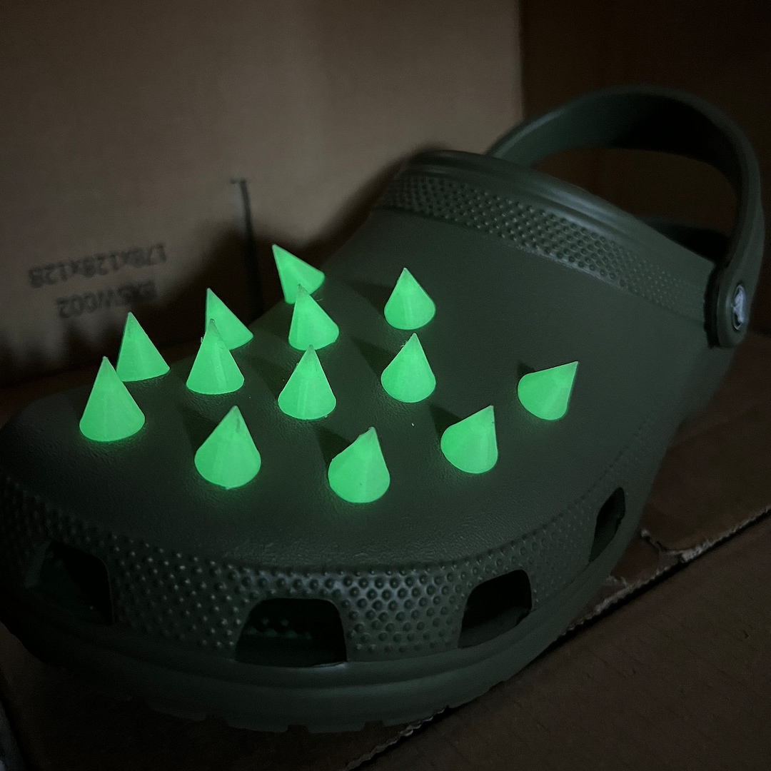 10 X Glow in the Dark Spikes for Crocs Jibbitz Charms - Etsy