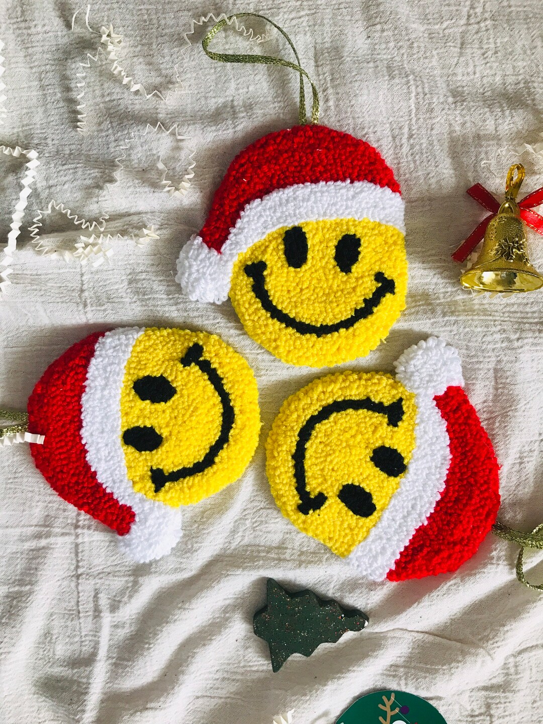 Xmas Decoration, Smiley Face Christmas Hat, Christmas Gifts, Emoji ...