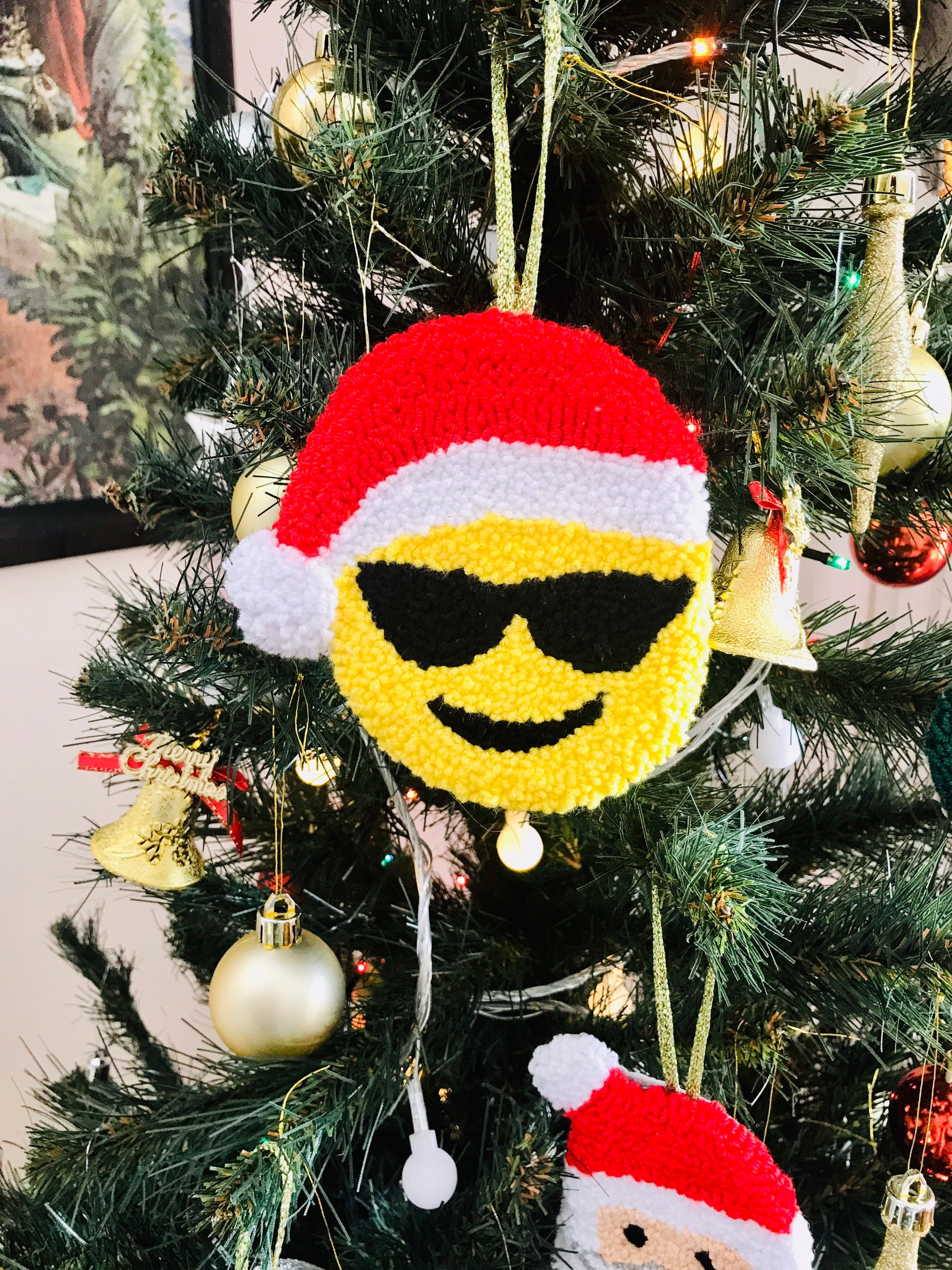 Xmas Decoration, Smiley Face Christmas Hat, Christmas Gifts, Emoji ...