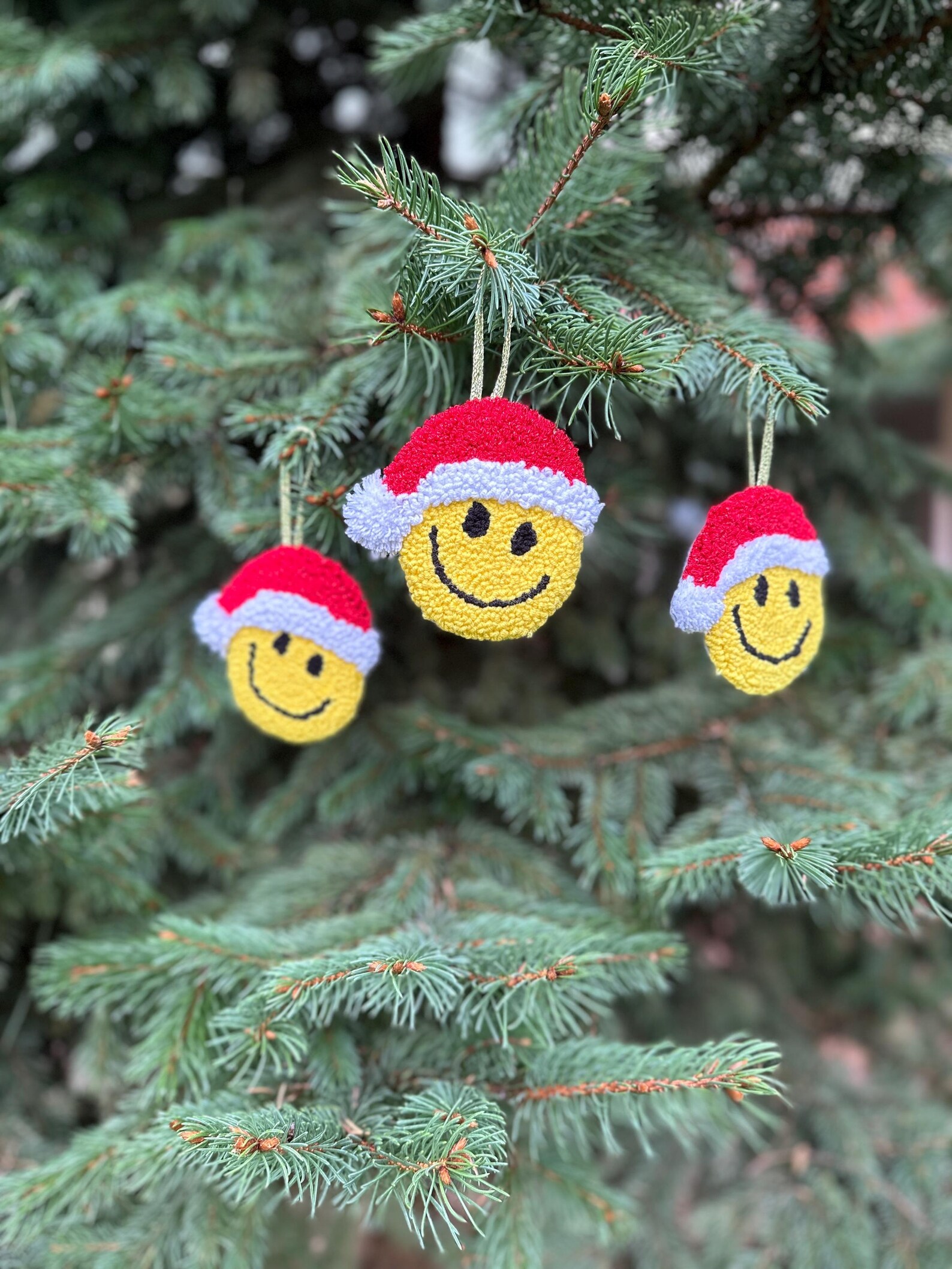Xmas Decoration, Smiley Face Christmas Hat, Christmas Gifts, Emoji ...