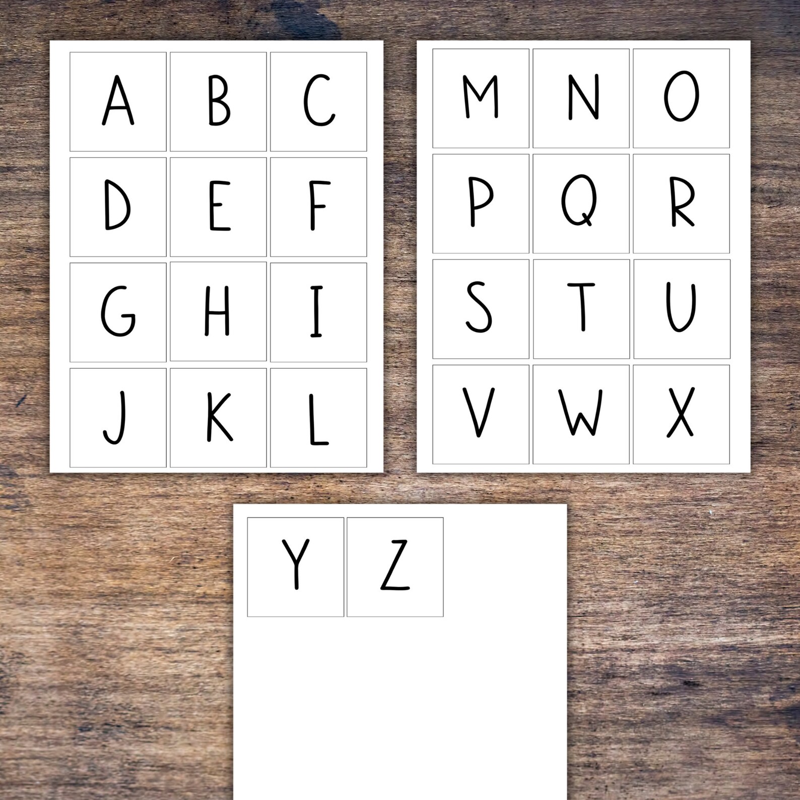 Printable Preschool and Kindergarten Animal Alphabet Flash - Etsy