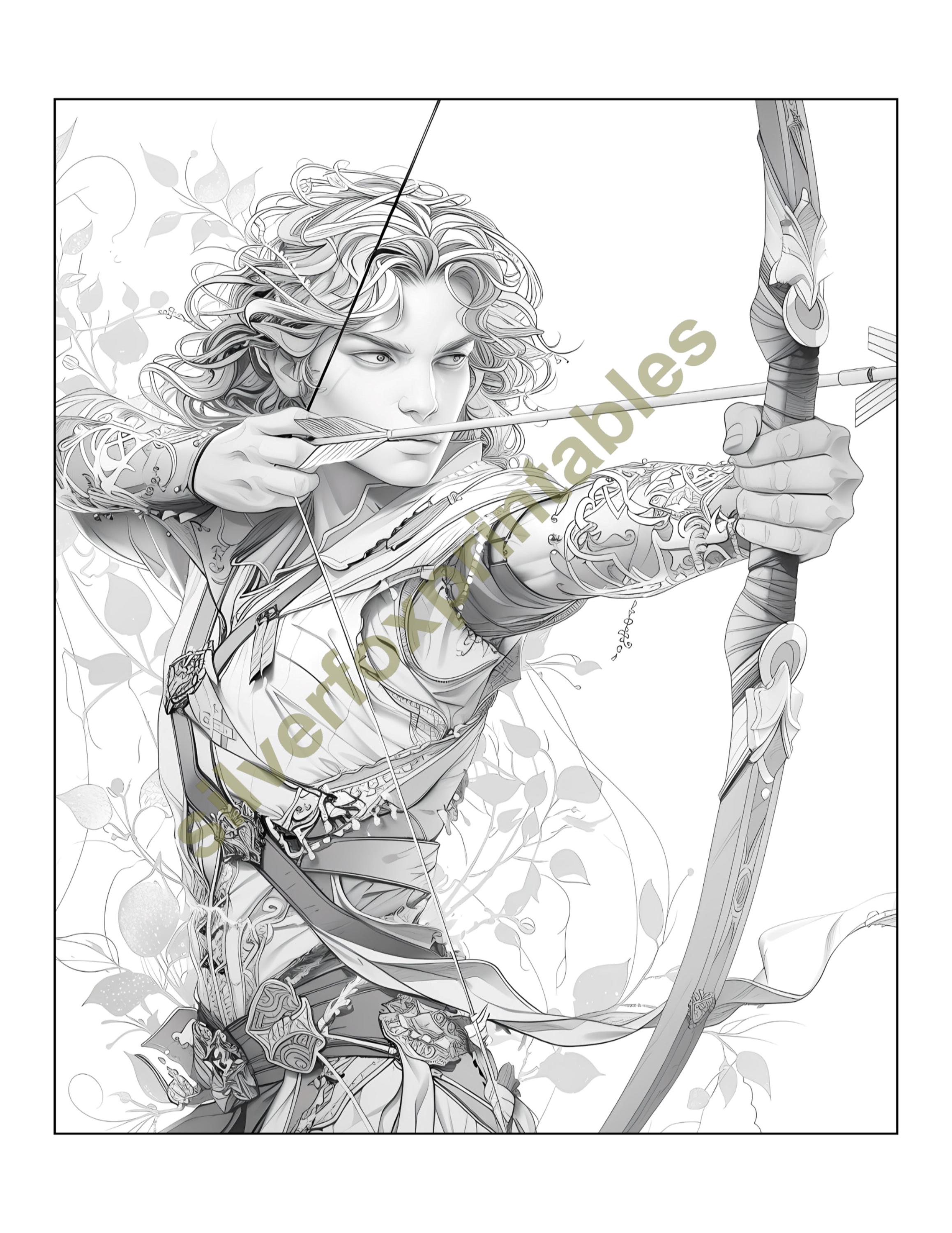 FT0002 Secret Prince Coloring Pages, Printable PDF Adults Kids Coloring ...