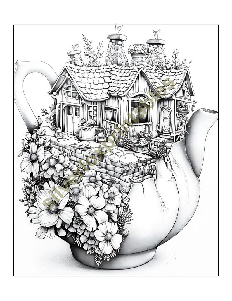 35 Fairy Land Coloring Pages | Printable Adults Kids Coloring Pages ...