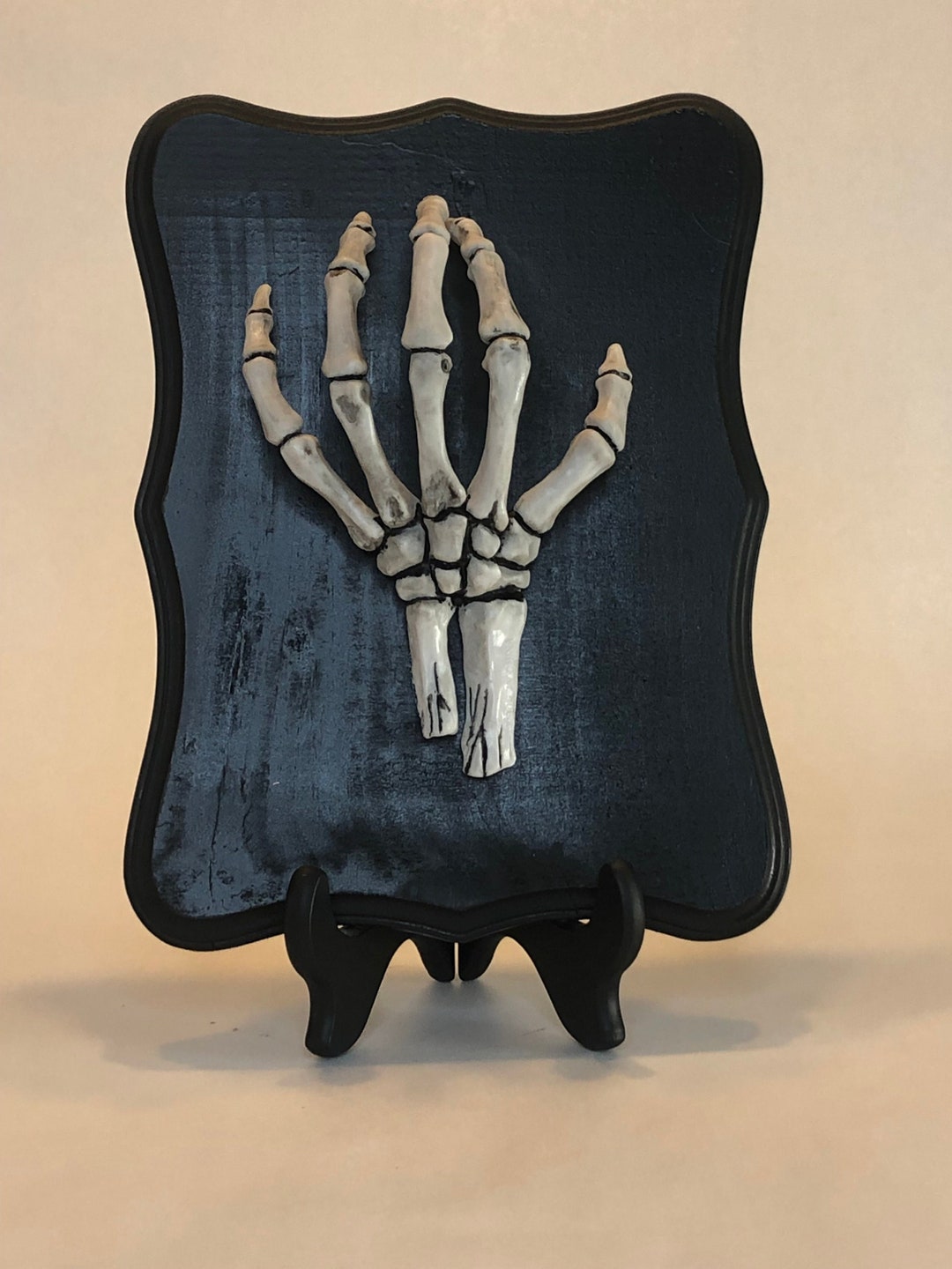 Skeleton Hand Plaque - Etsy