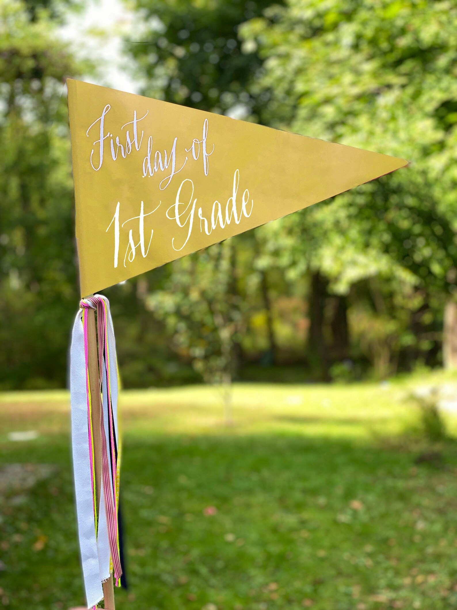 PRINTABLE PDF First Day and Last Day of 1st Grade Flag - Etsy