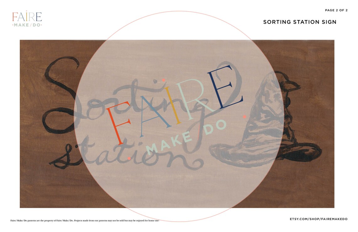 Printable PDF Sorting Station Sign, Diagon Alley, HP Party, Gryffindor ...