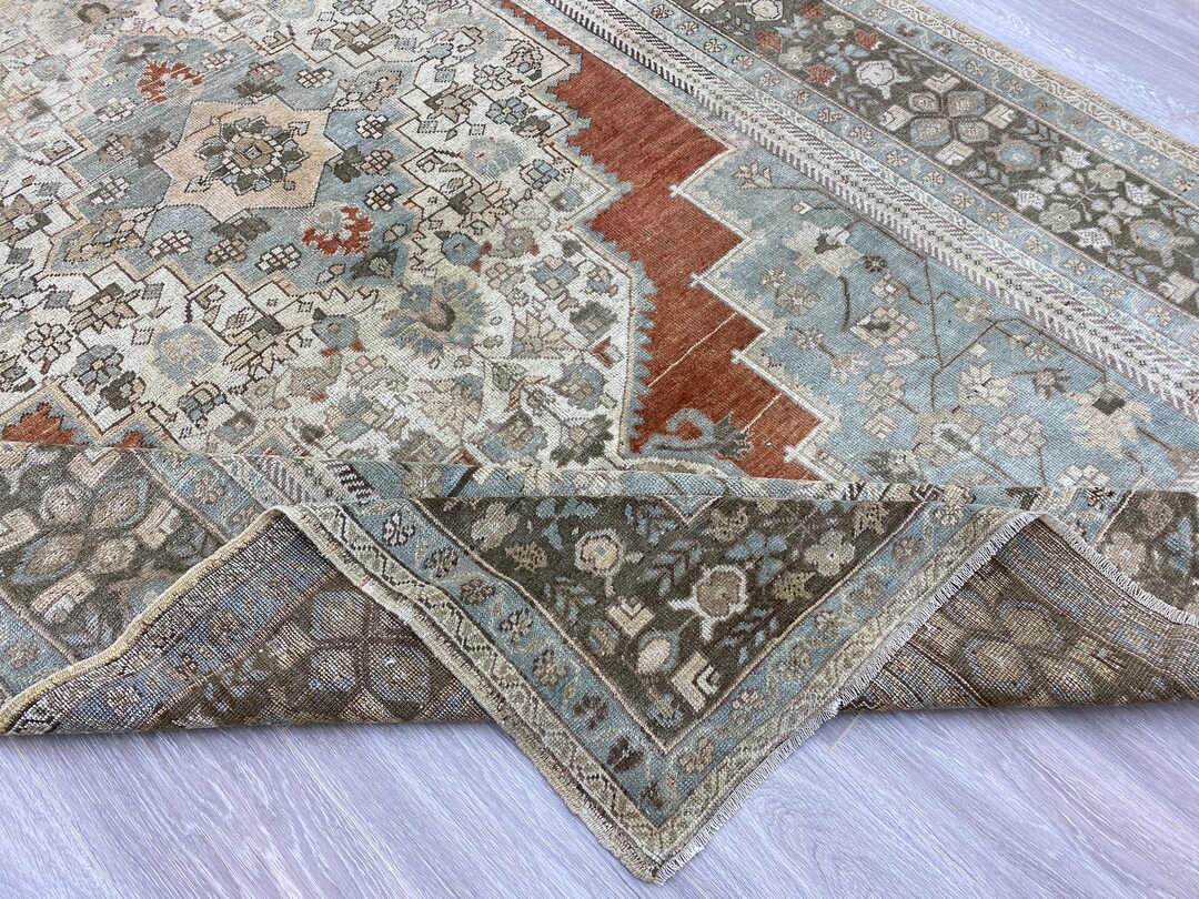 7x12 Anatolian Rug, Birck Color Rug, Neutral Oushak Rug, Vintage ...