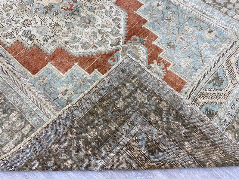 7x12 Anatolian Rug, Birck Color Rug, Neutral Oushak Rug, Vintage ...