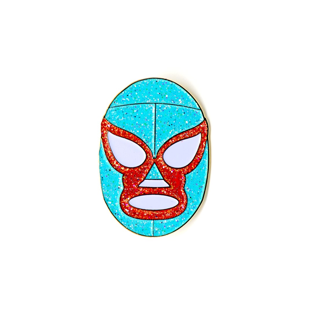 El Mucha Lucha Nacho Libre Enamel Pin, Enamel Pins, Mexico, POC, Love ...