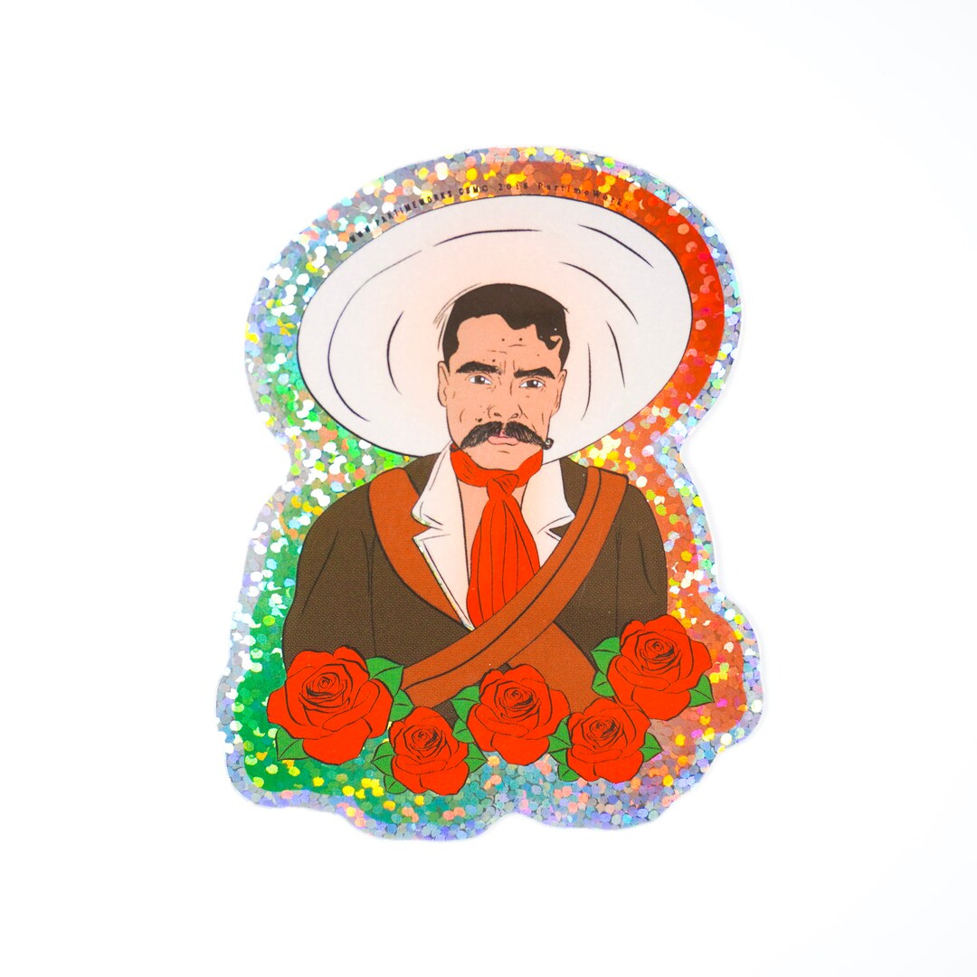 Emiliano Zapata 3 Holographic Sticker Latino Inspired - Etsy