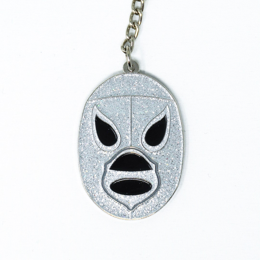 El Santo, Mexican Macho Luchador Libre Keychain, Mucha Lucha, Inspired ...
