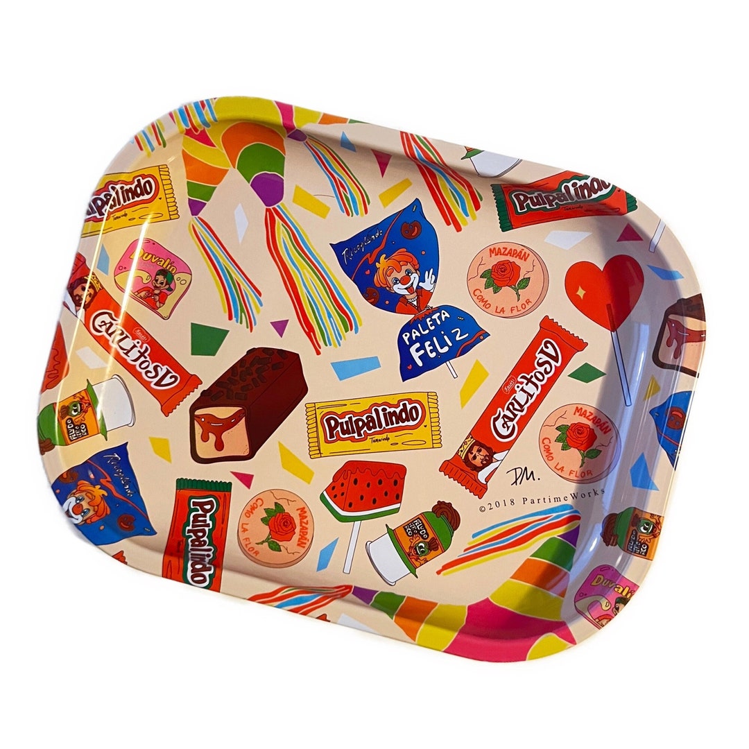 Fiesta Novelty Rolling Tray, Candy Tray, Mexican Inspired, Paleta Trays ...