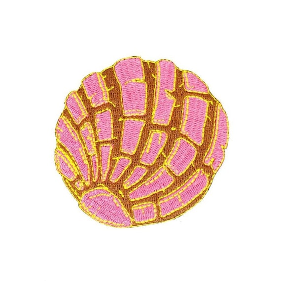 Concha Rosa Iron on Patch Rosita Pink Pan Dulce | Etsy