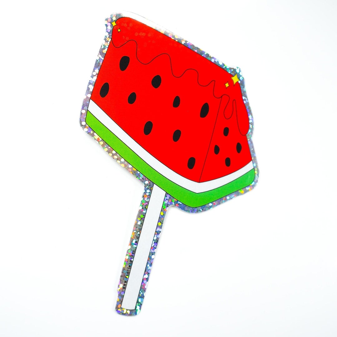 Paleta Sandia Holographic Sticker, Watermelon Candy, 4 Inch - Etsy