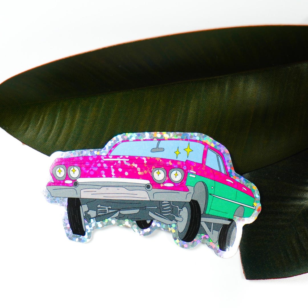 Lowrider (retro) 3" Holographic Sticker Low Rider, Carcacha - Etsy