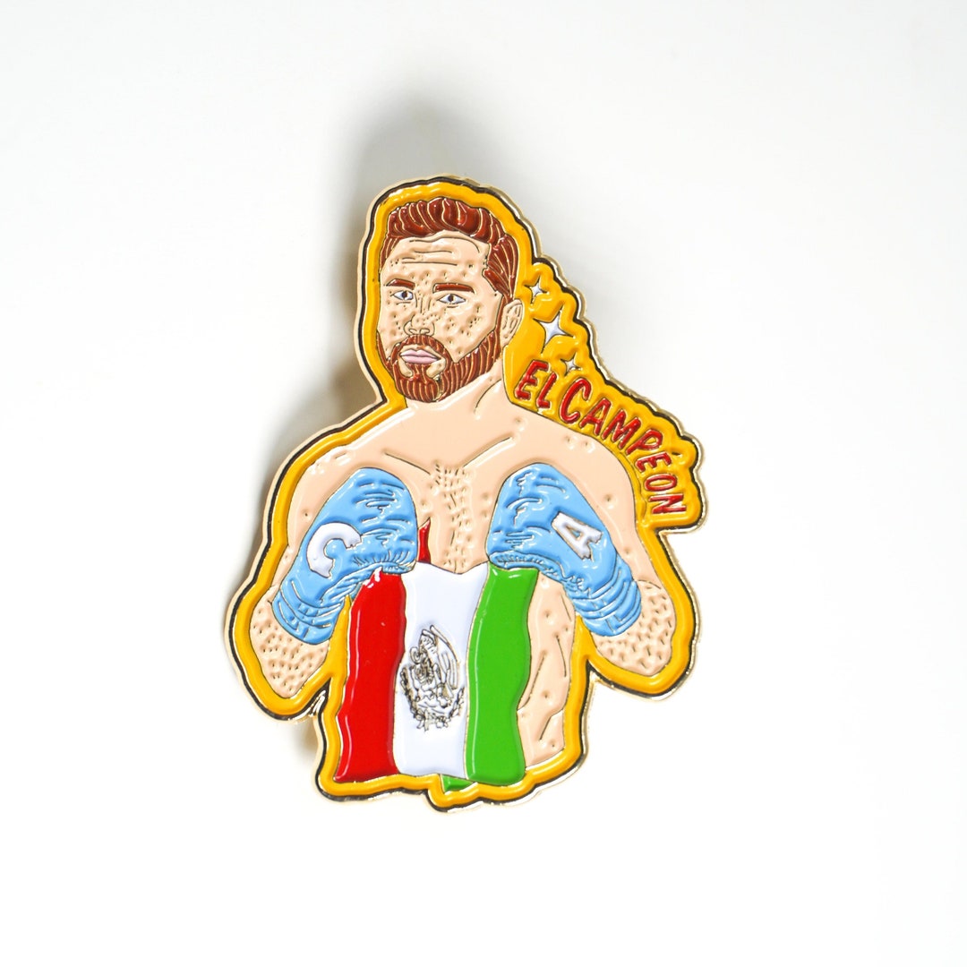 El Campéon Enamel Pin, Mexico Pin, Boxer Pins - Etsy