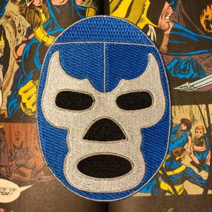 Blue Demon Iron on Patch, Luchador, Gift, Mucha Lucha - Etsy
