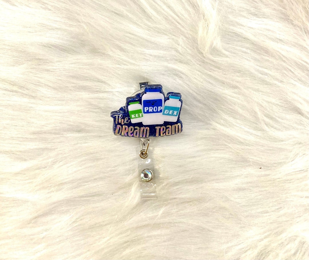 The Dream Team Badge Reel anesthesia - Etsy