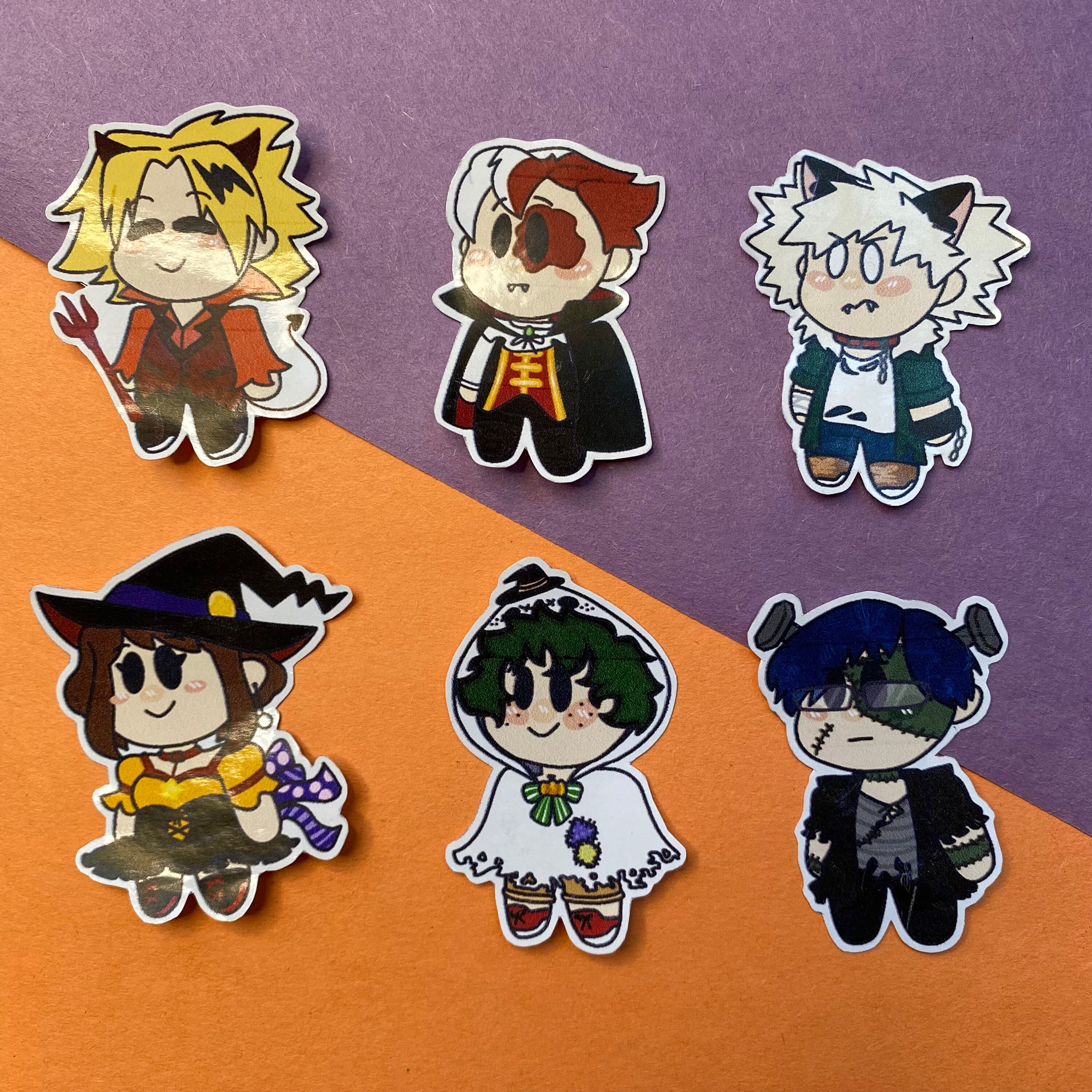 MHA Halloween Stickers | Anime Stickers | 1 Inch | Halloween Stickers ...
