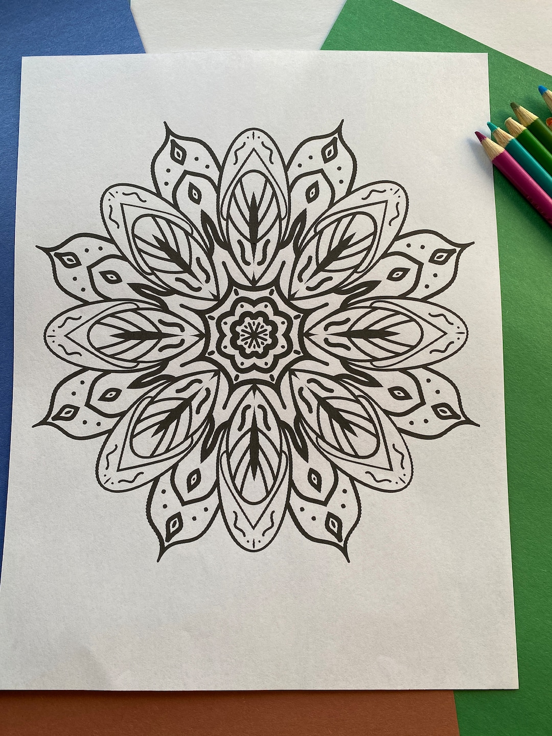 Mandala 1 Fun Coloring Page for Kids and Adults Digital Download - Etsy