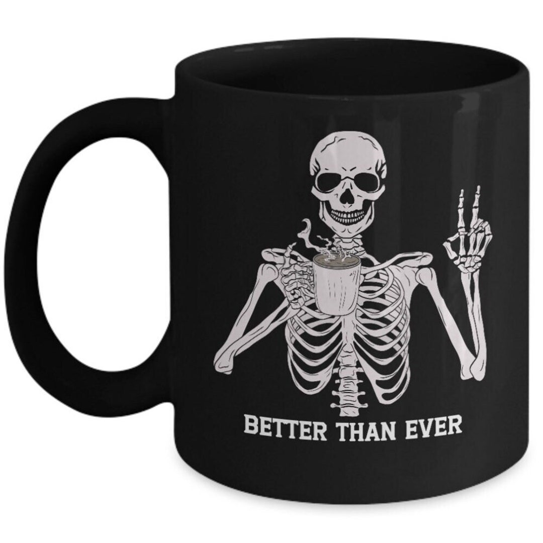 Skeleton Mug, Funny Dead Inside Sarcastic Coffee Mug, Funny Gifts ...