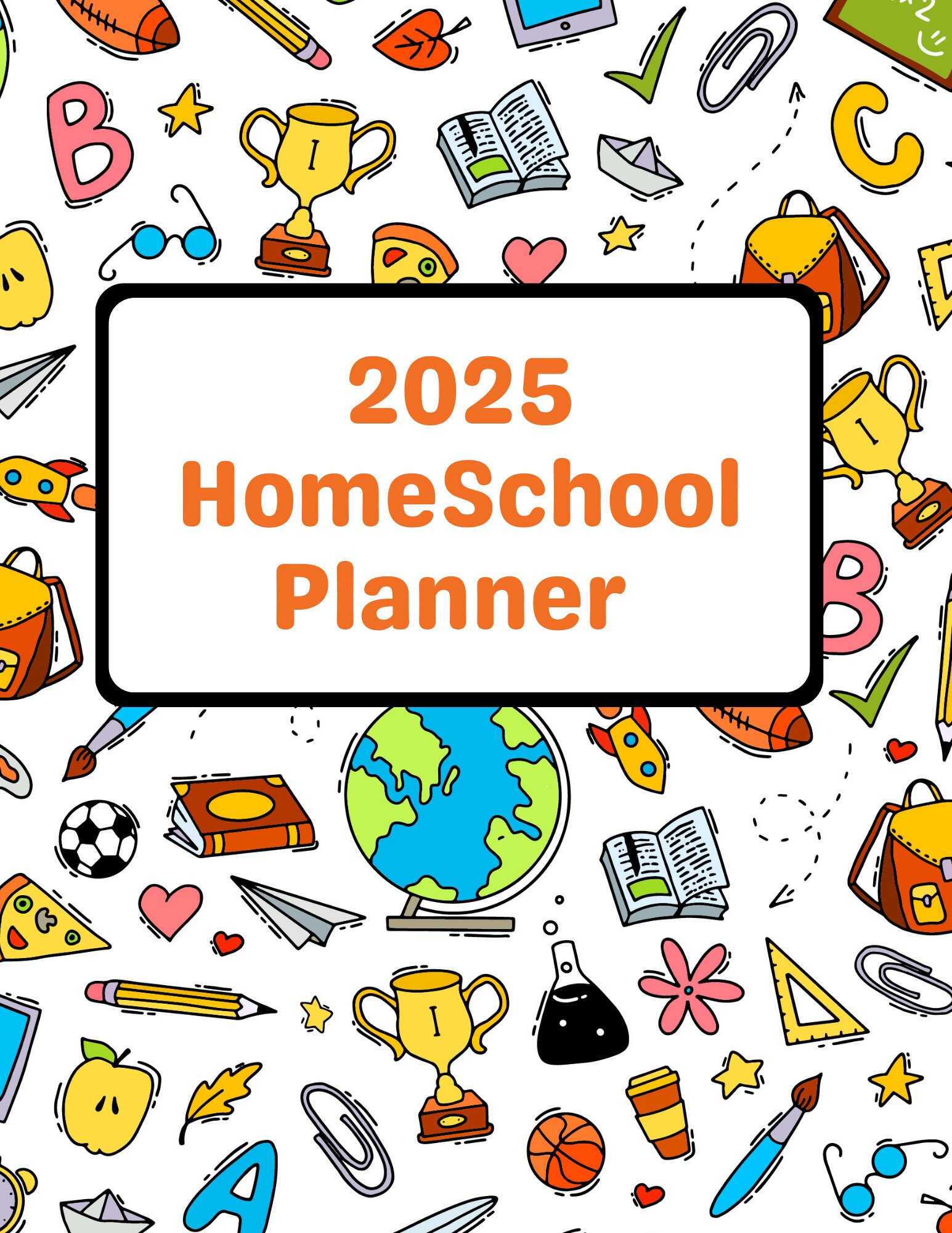 2025 - 72 Page Homeschool Planner, Homeschool Mom, Homeschooling ...