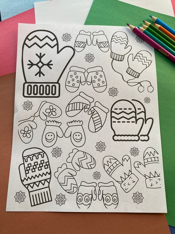 Mittens Coloring Pages