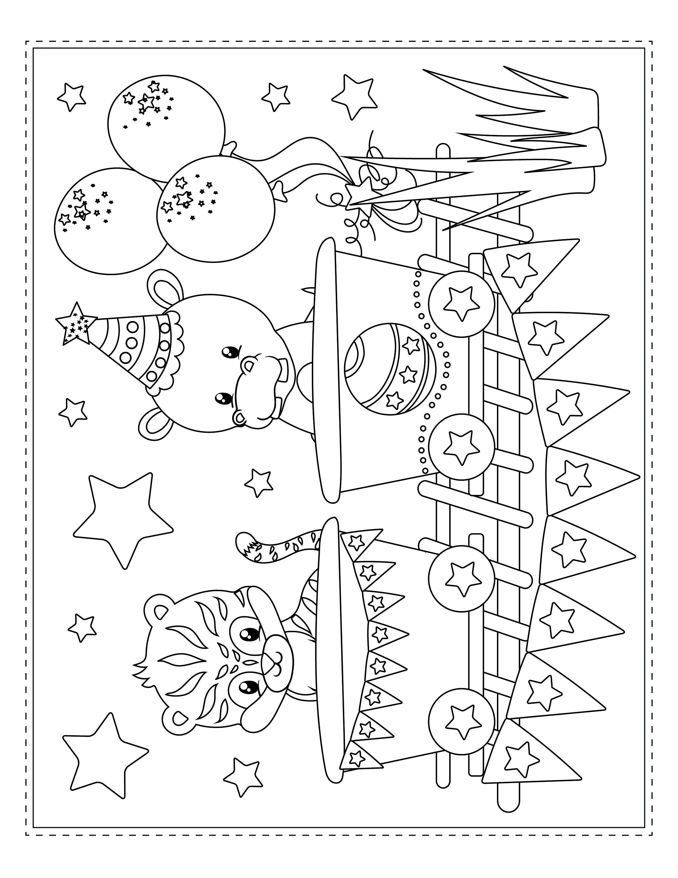 Circus Train Car Coloring Pages