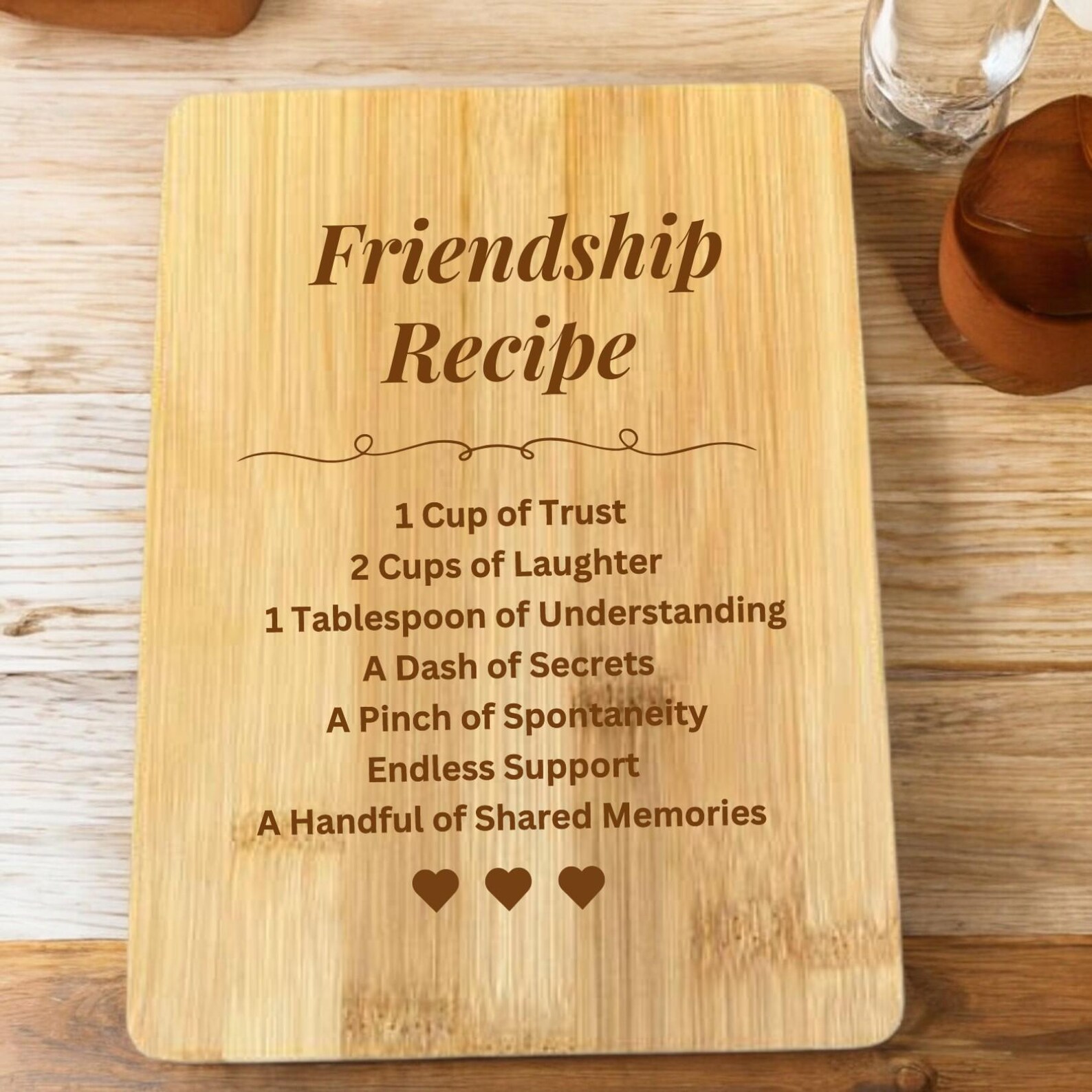 Friendship Cutting Board, Cutting Board, Cutting Board Gift, Gift for ...