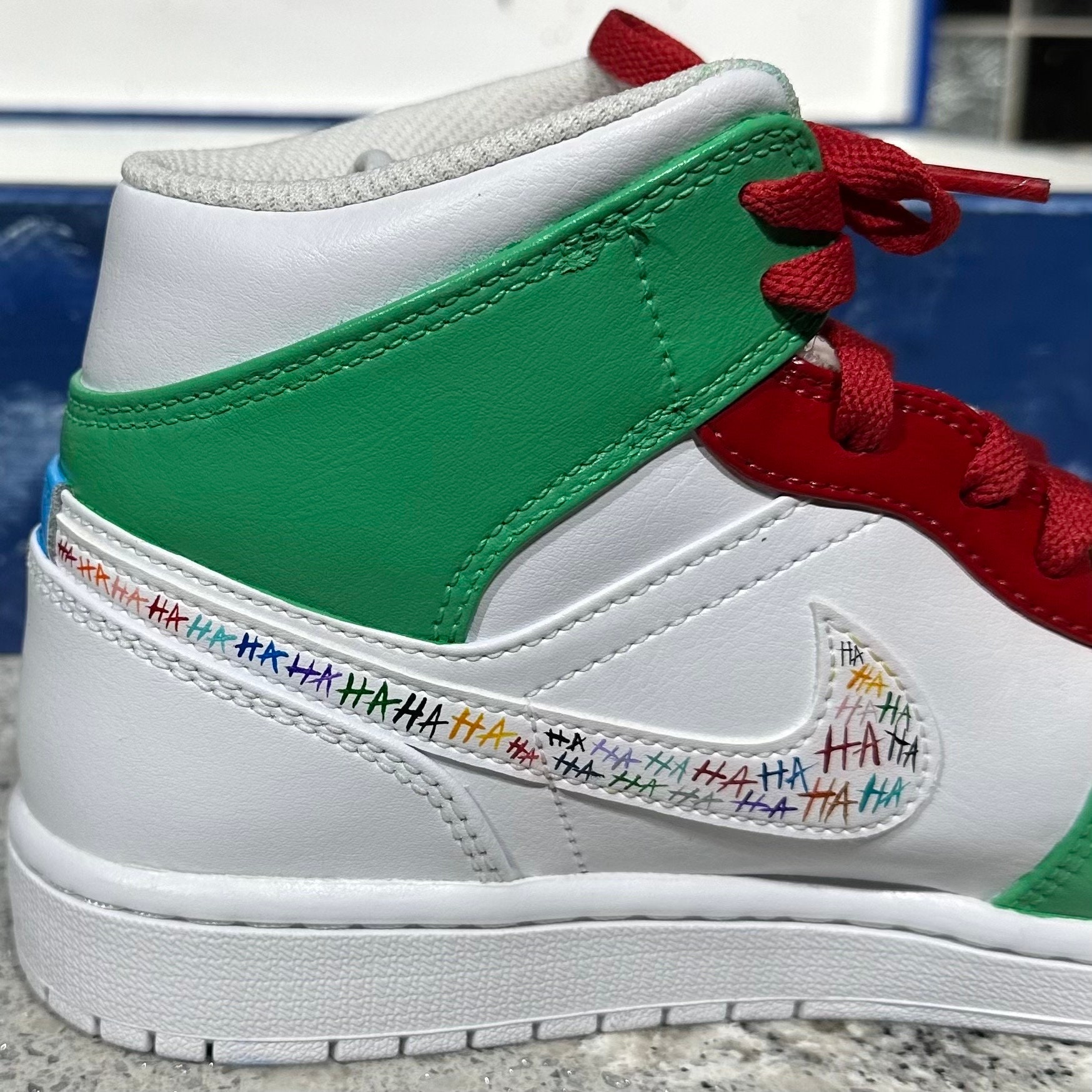 Abstract Joker Air Jordan 1s, Custom Sneakers - Etsy