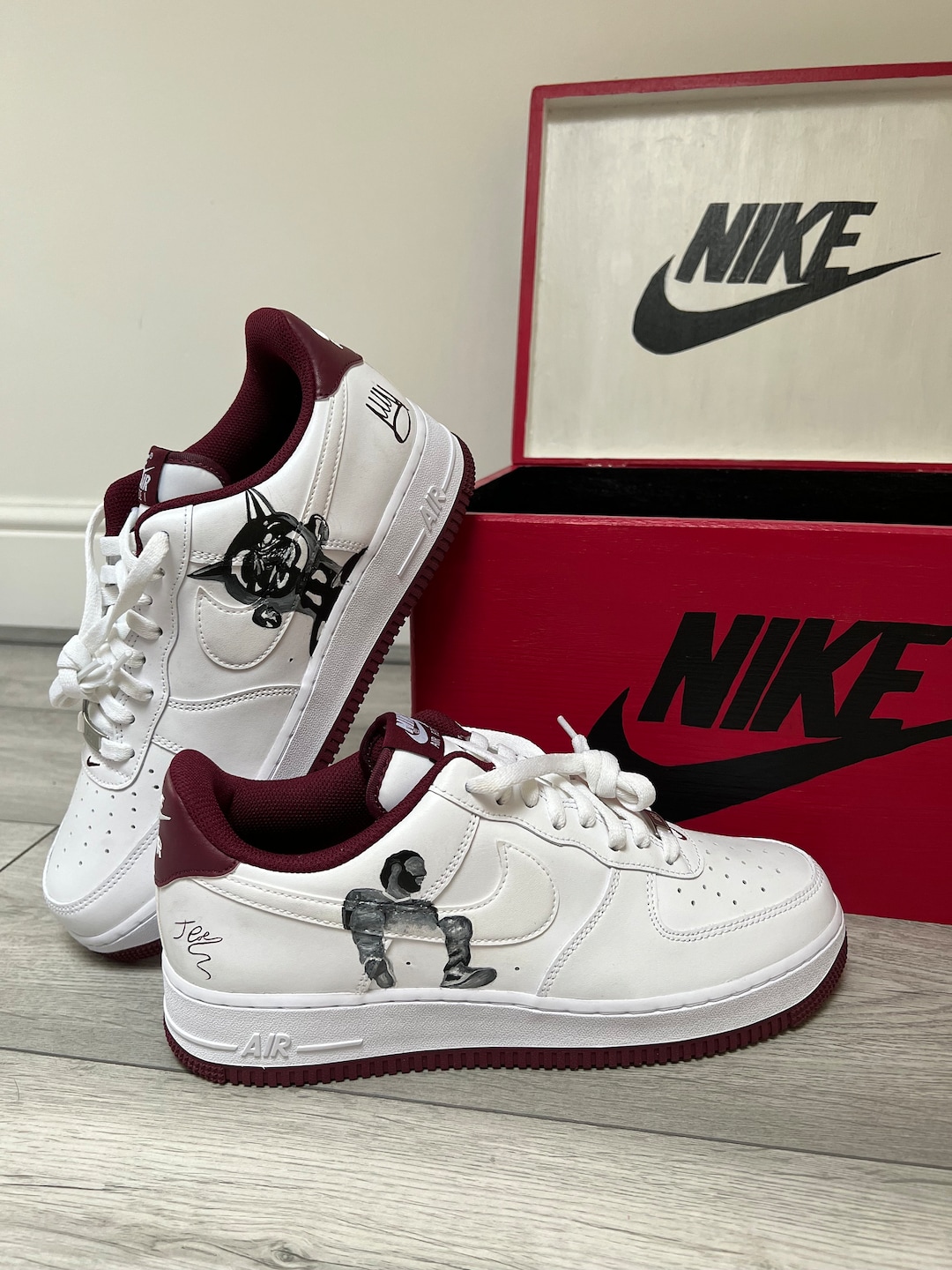J Cole Custom AIR Force 1s (af1s), Custom Sneakers - Etsy